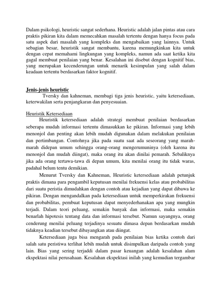 Bab 4 Heuristik | PDF