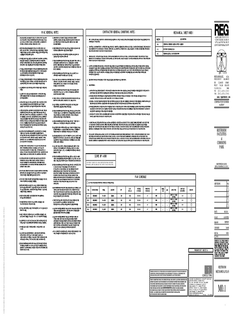 Hvac General Notes Contractor General Conditions Notes Mechanical Sheet ...