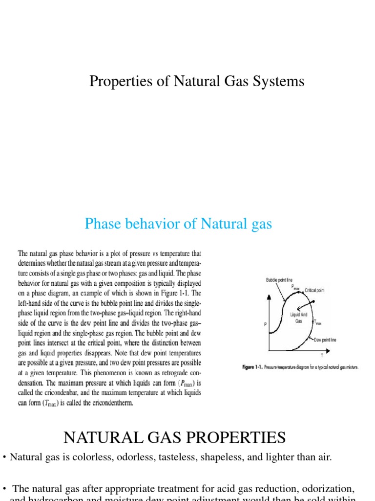 Properties of Natural Gas | PDF | Natural Gas | Gases
