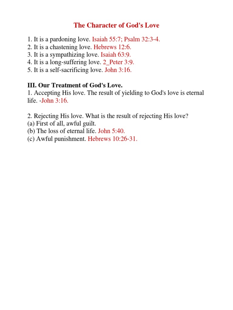 Understanding God's Love | PDF | Religion & Spirituality