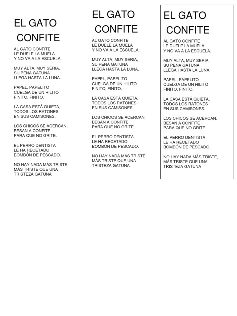 El Gato Confite | PDF