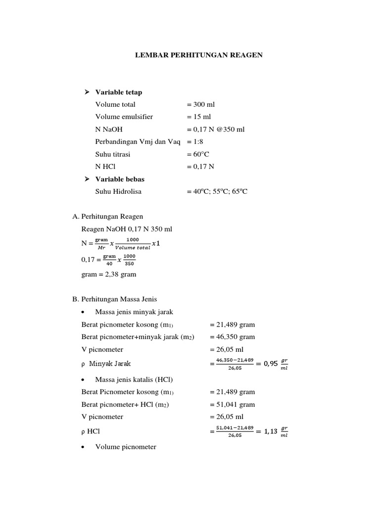 Lembar Perhitungan HMJ | PDF