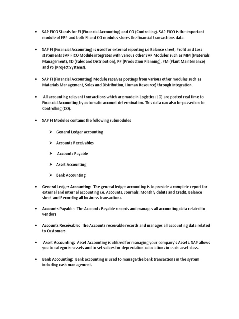 FICO Overview | PDF | Financial Accounting | Business Economics