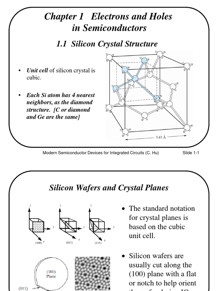 Silicon Crystal Structure and Energy Bands | PDF | Semiconductors ...
