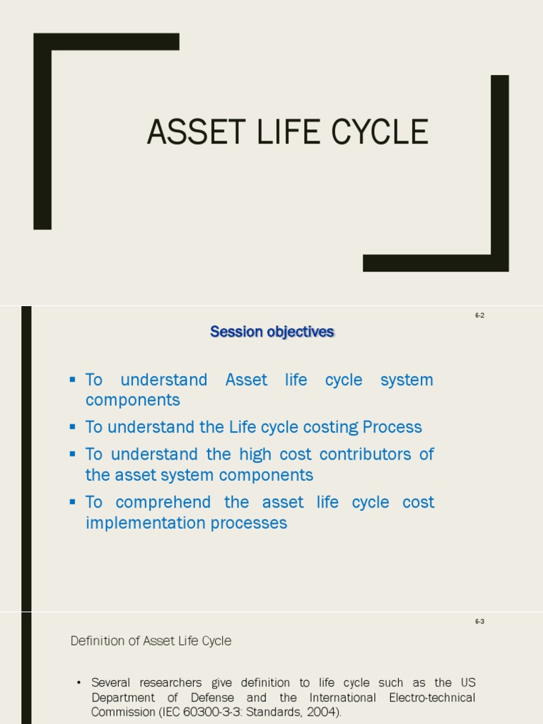 Asset Life Cycle Costing Overview | PDF | Product Lifecycle | Fixed Capital