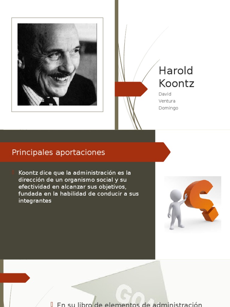 Harold Koontz | Planificación | Cognición
