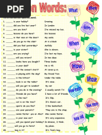Question Words Exercise | PDF