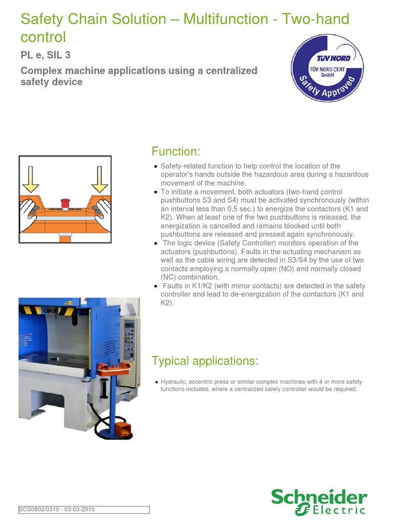 Safety Controller - Two Hand Control Station - Contactor - Cat.4 PL E ...