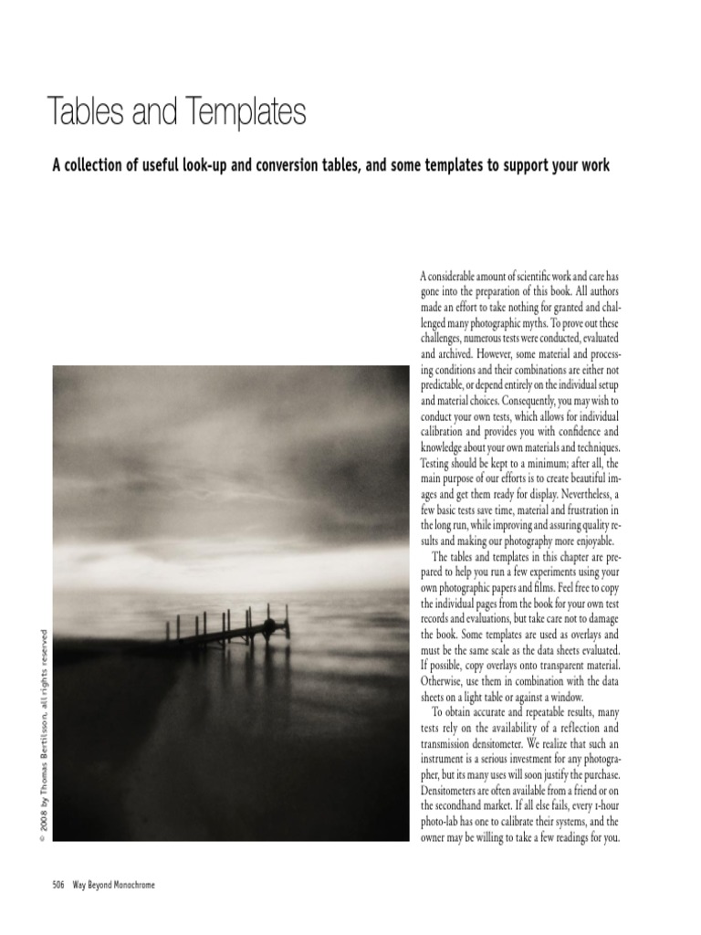 TemplatesEd2 (WayBeyondMonochrome) | PDF | Fahrenheit | Exposure ...