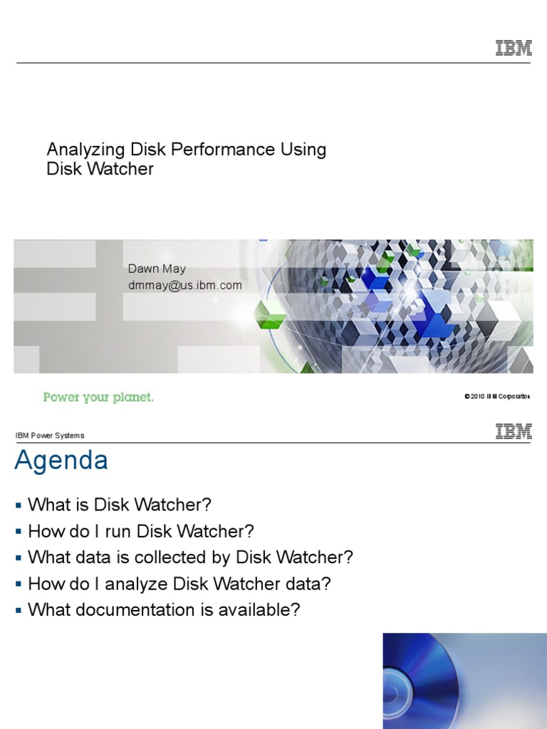 Analysing Disk Performance Using Disk Watcher | PDF | Ibm System I ...