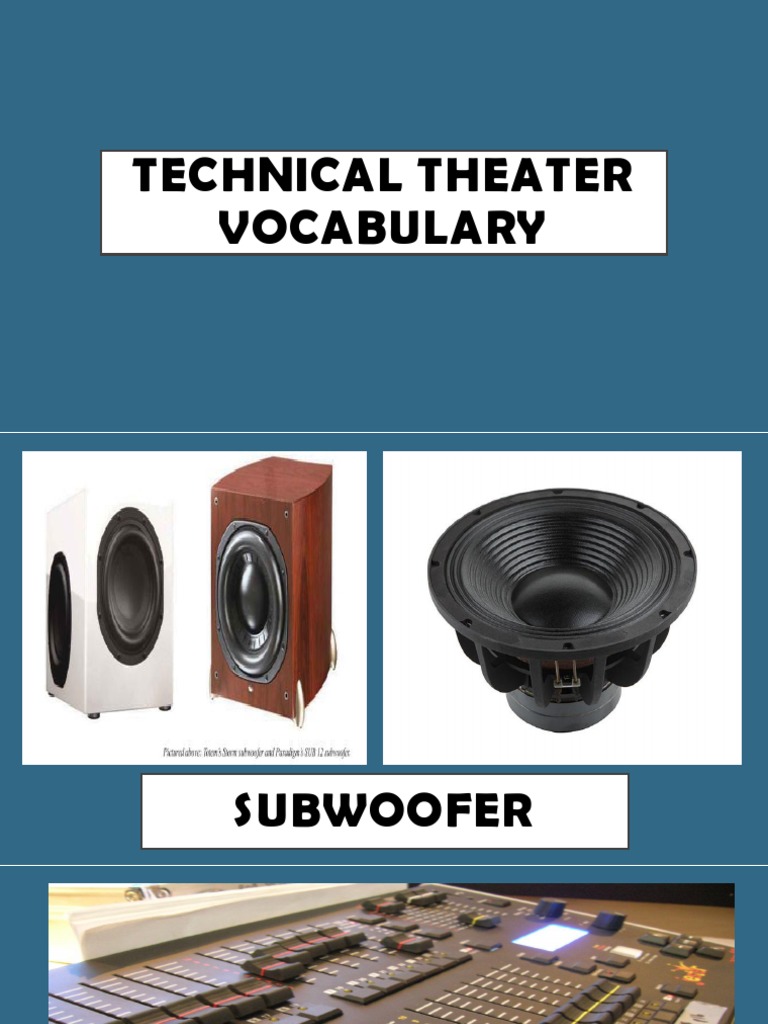 Technical Theater Vocabulary | PDF