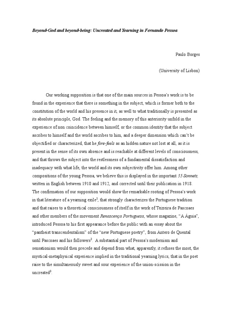 Paulo Borges - Beyond-God and Beyond-Being. Uncreated and Yearning in ...