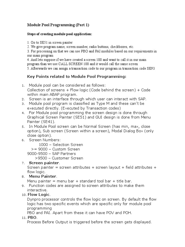 Module Pool | PDF | Software Engineering | Areas Of Computer Science