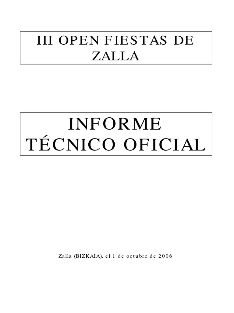 Informe Tecnico de Arbitraje | PDF | Árbitro | Deportes individuales
