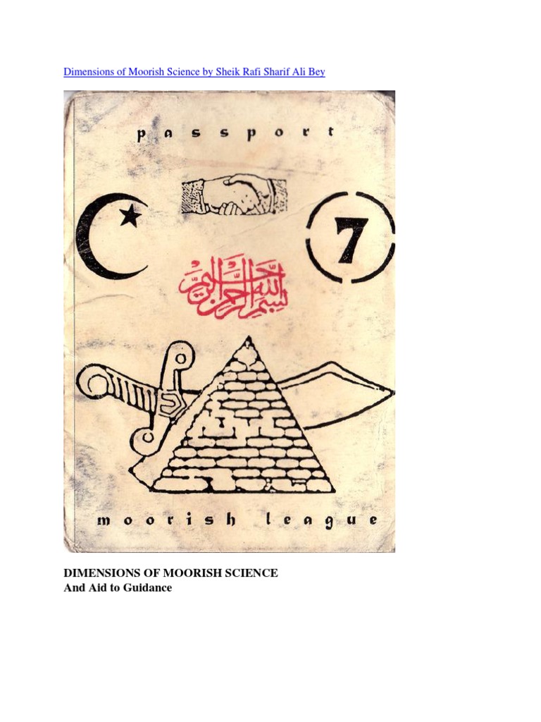 Dimensions of Moorish Science by Sheik Rafi Sharif Ali Bey | PDF ...