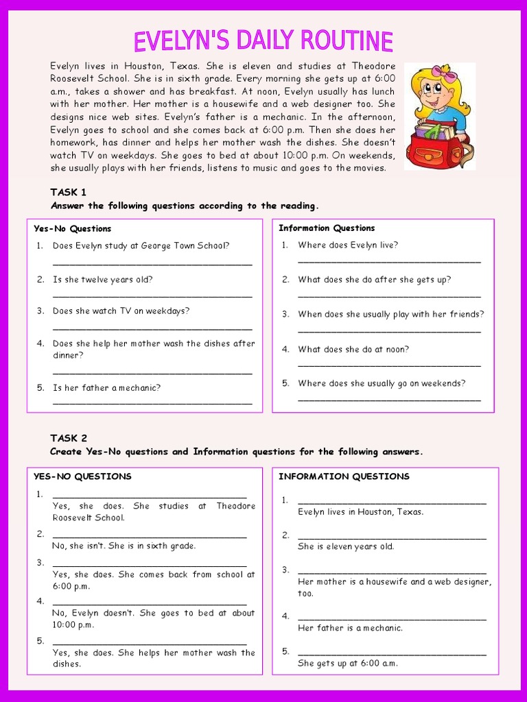 Islcollective Worksheets Adults High School Present Simple Tense Daily ...