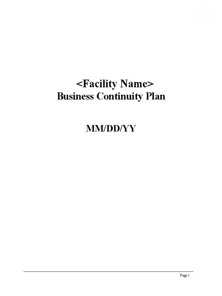 BCP Template | Download Free PDF | Business Continuity | Risk