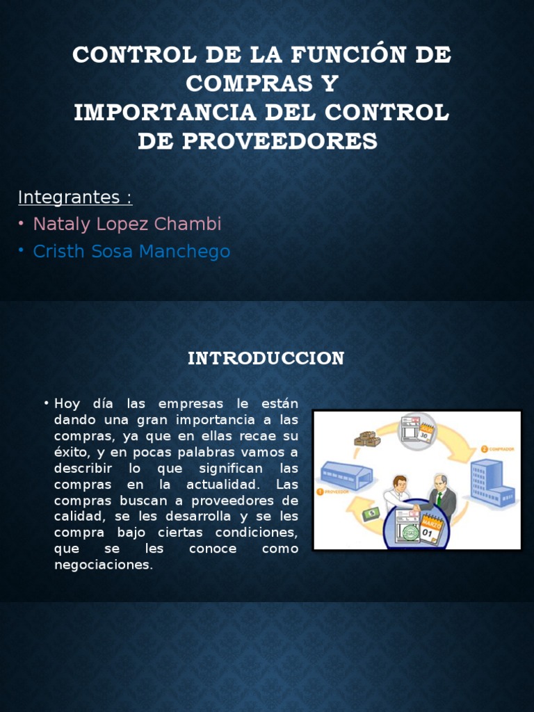 Control y Funciones de Las Compras | PDF | Beneficio (economía ...