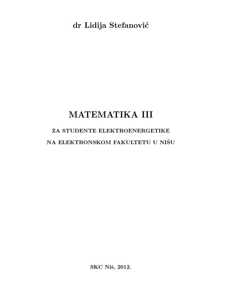 Matematika III PDF | PDF