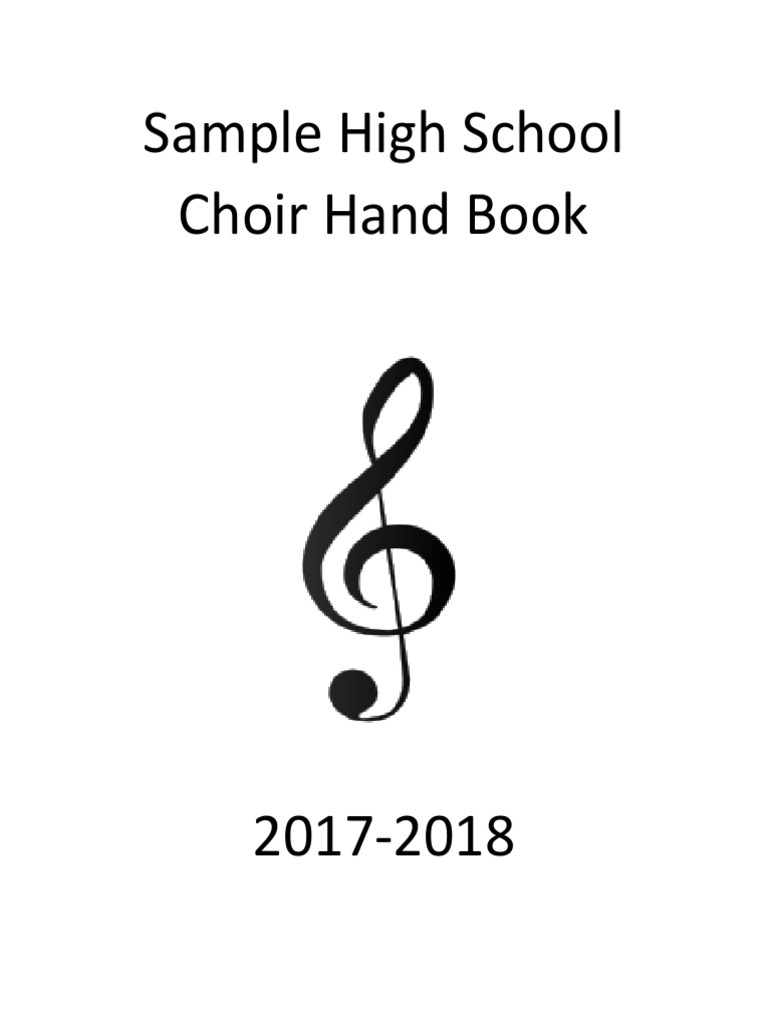 Sample High School Choir Handbook 2017-2018 | PDF | Music Education ...