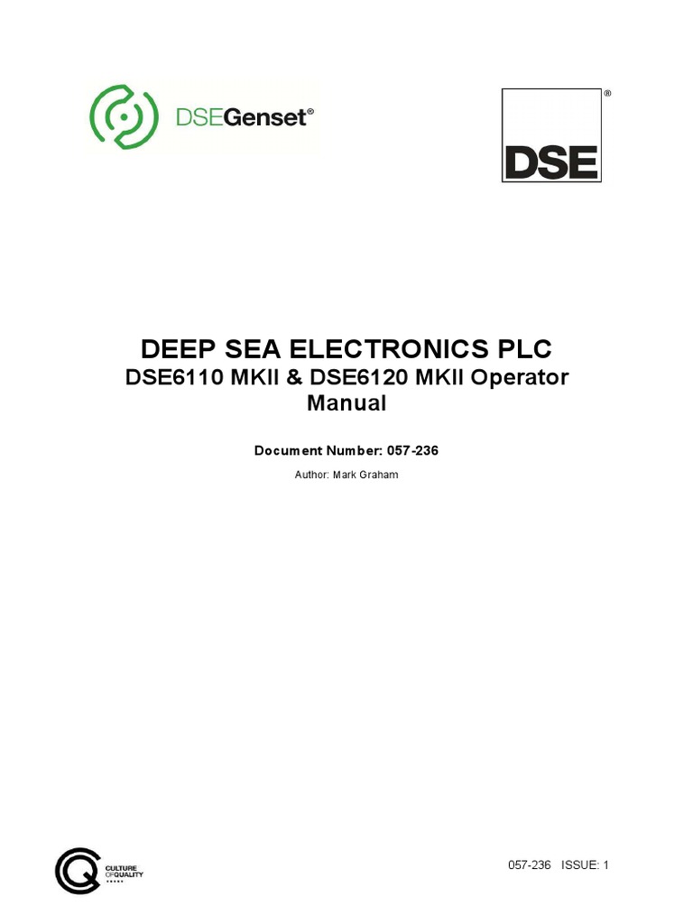 Dse 6120mkii Ops | PDF | Electrical Connector | Sensor