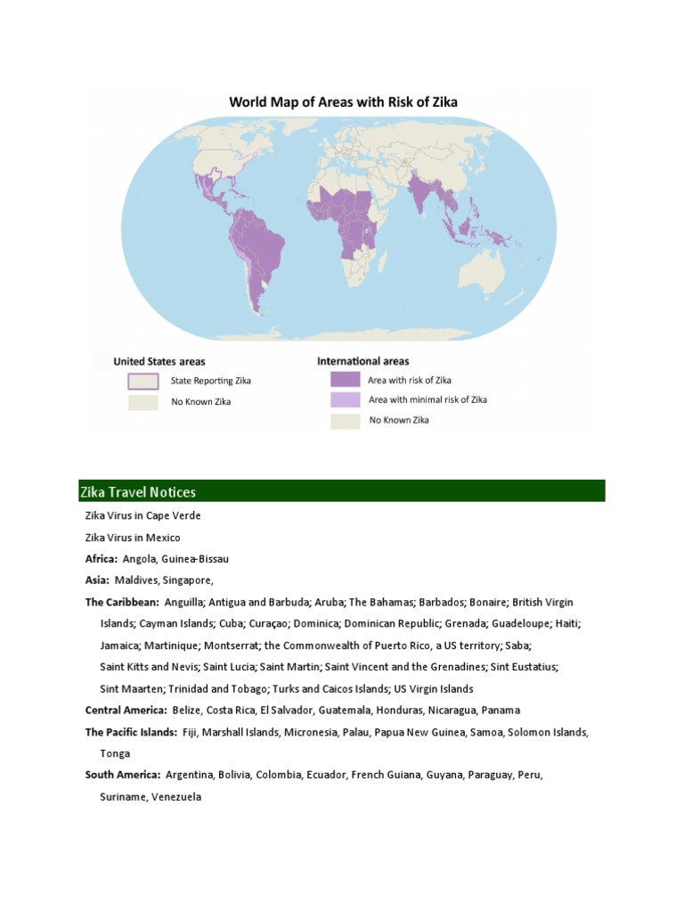 Zika Areas of Risk | PDF