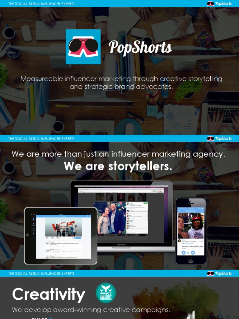 PopShorts Capabilities Deck | PDF | Snapchat | Social Media