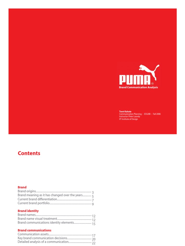 Puma Brand Analysis | Logos | Brand