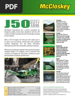 McCloskey J50 Technical Specification | PDF