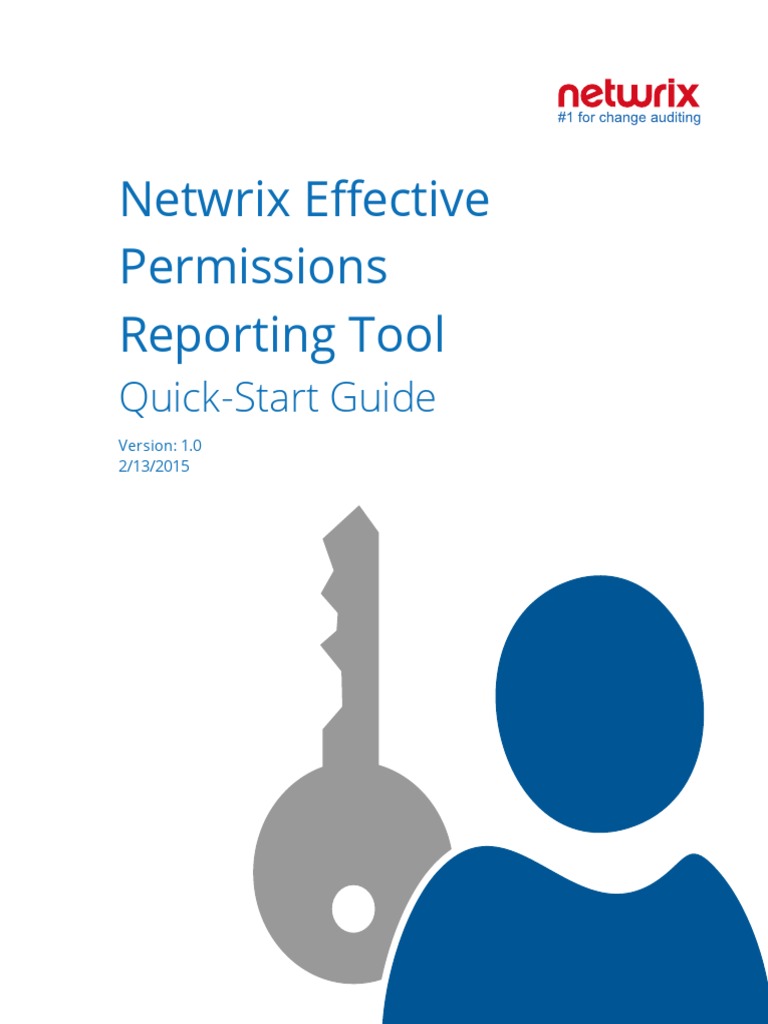 Netwrix Effective Permissions Reporting Tool Quick Start Guide | PDF ...