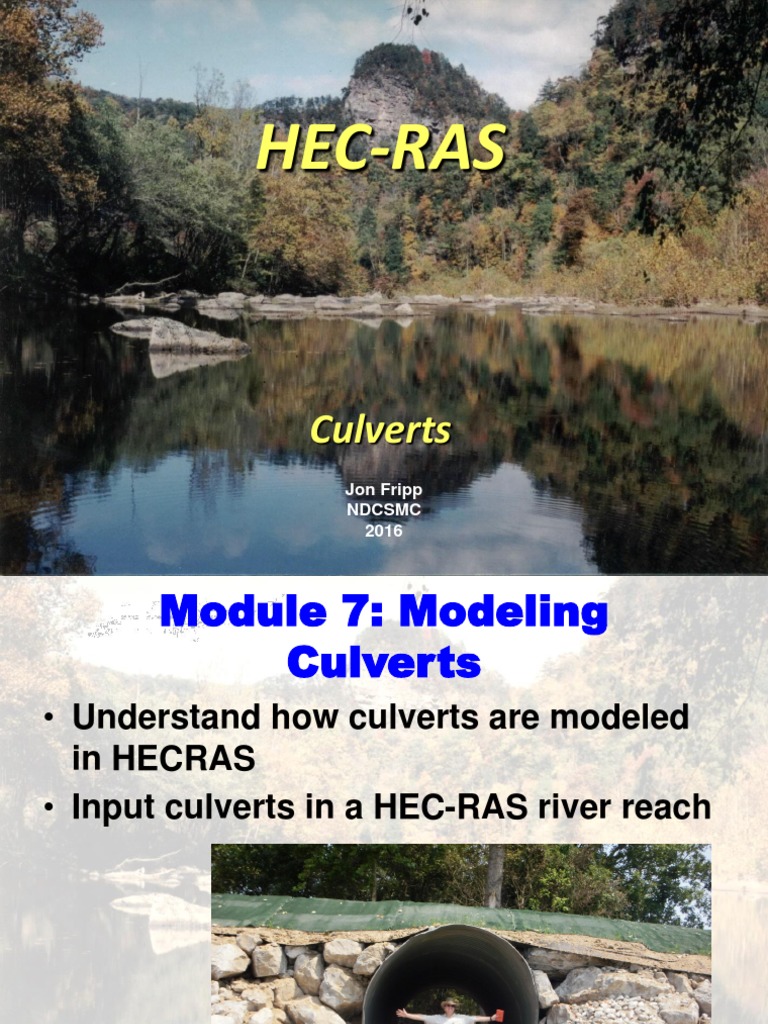 Module 7 HECRAS Culverts 2016 | PDF | Fluid Mechanics | Mechanics