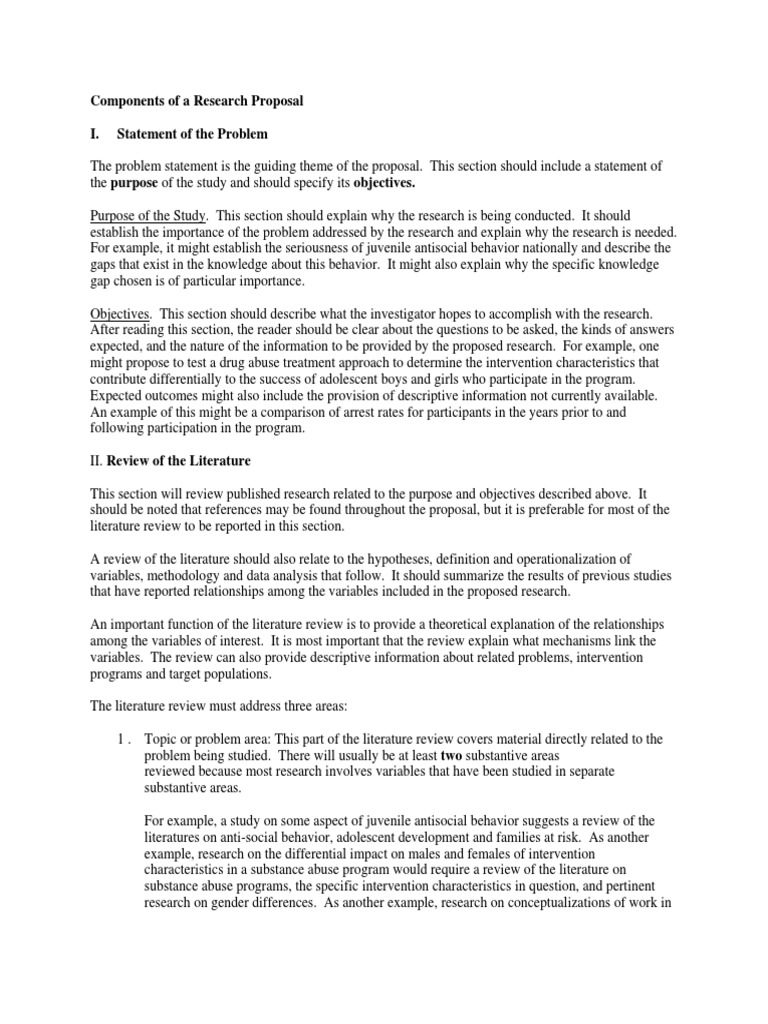 Components Research Proposal | Download Free PDF | Data Analysis ...