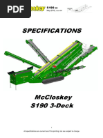 McCloskey J50 Technical Specification | PDF
