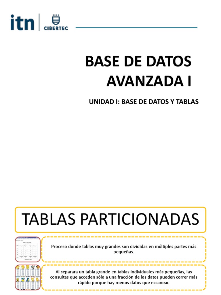 Tablas Particionadas en Mysql | PDF | Tabla (base de datos) | SQL