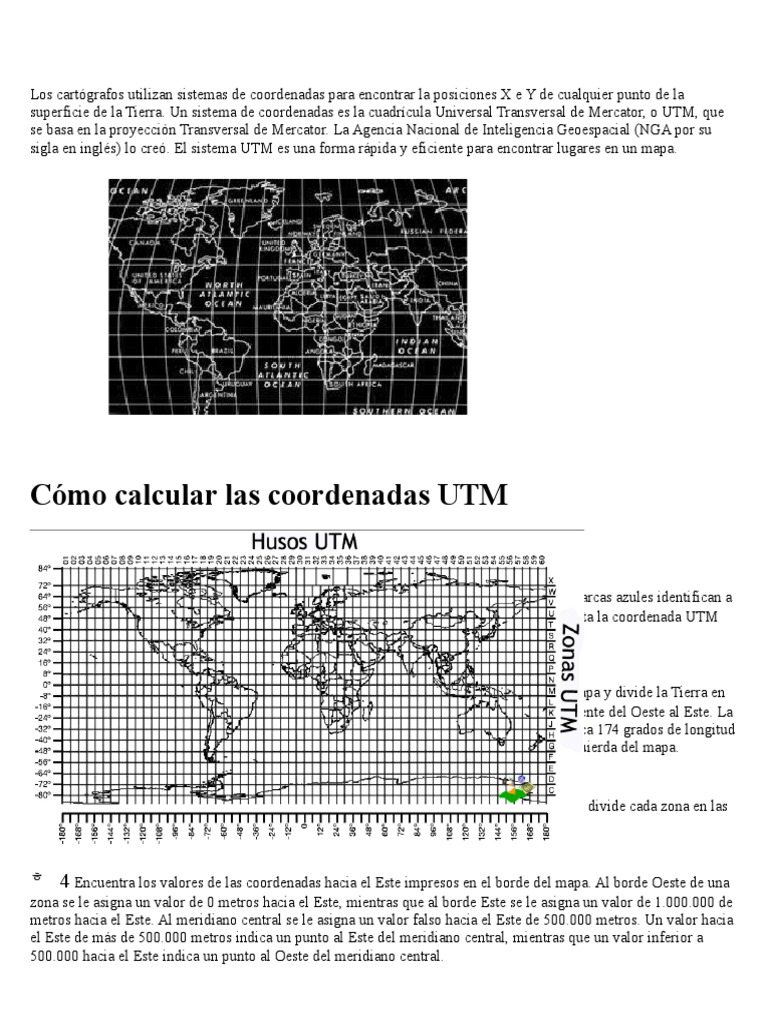 Coordenadas UTM | Mapa | Datos geográficos e información