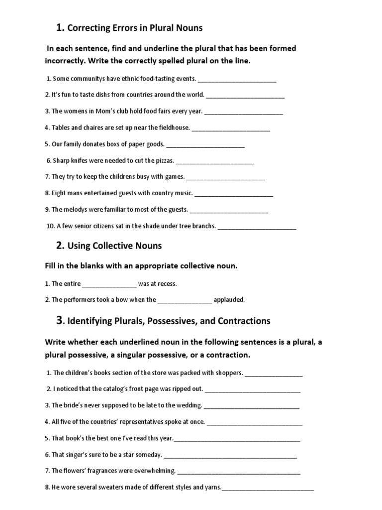 Correcting Errors In Plural Nouns Pdf Linguistic Morphology Syntactic Relationships
