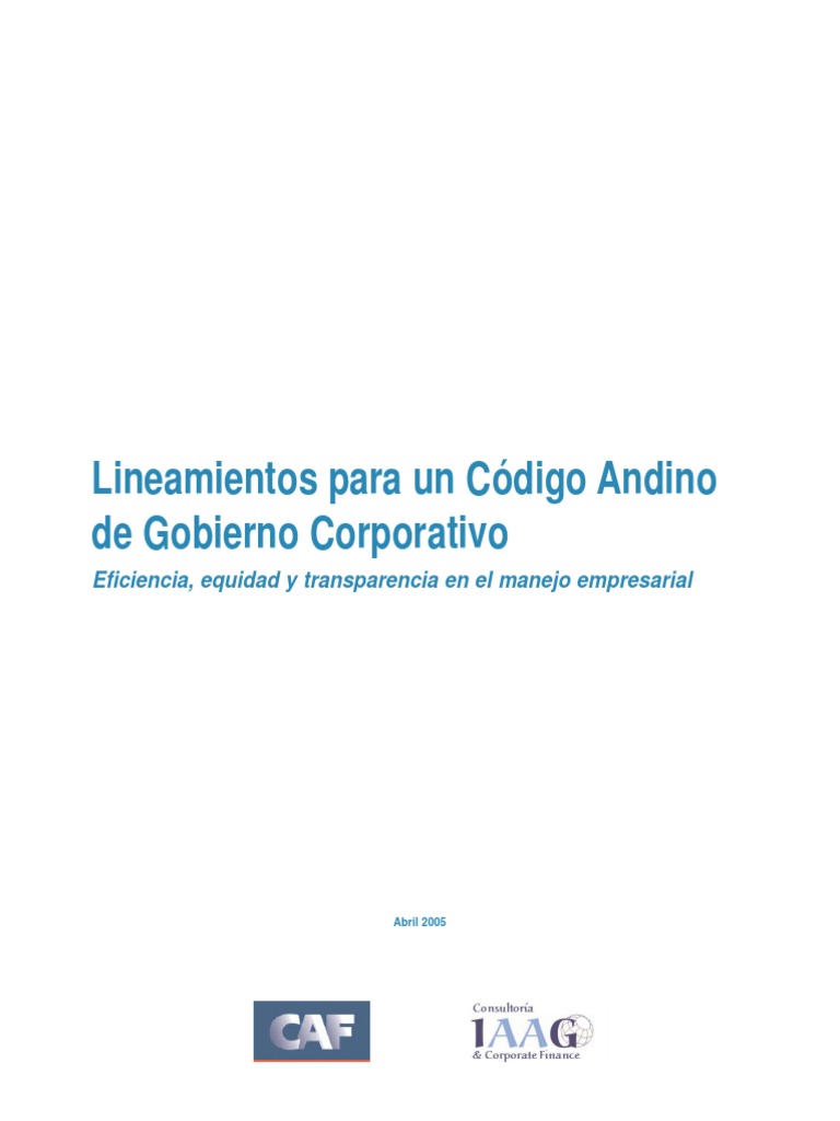 Caf PDF | PDF | Corporaciones | Gobierno corporativo