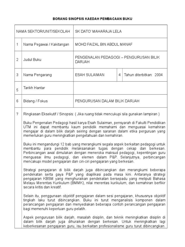 Sample Book Review 1 | PDF