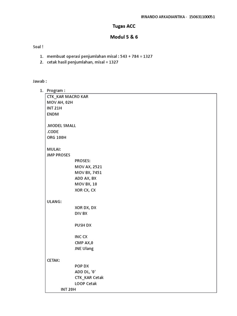Acc Modul 5&6 150631100051 | PDF