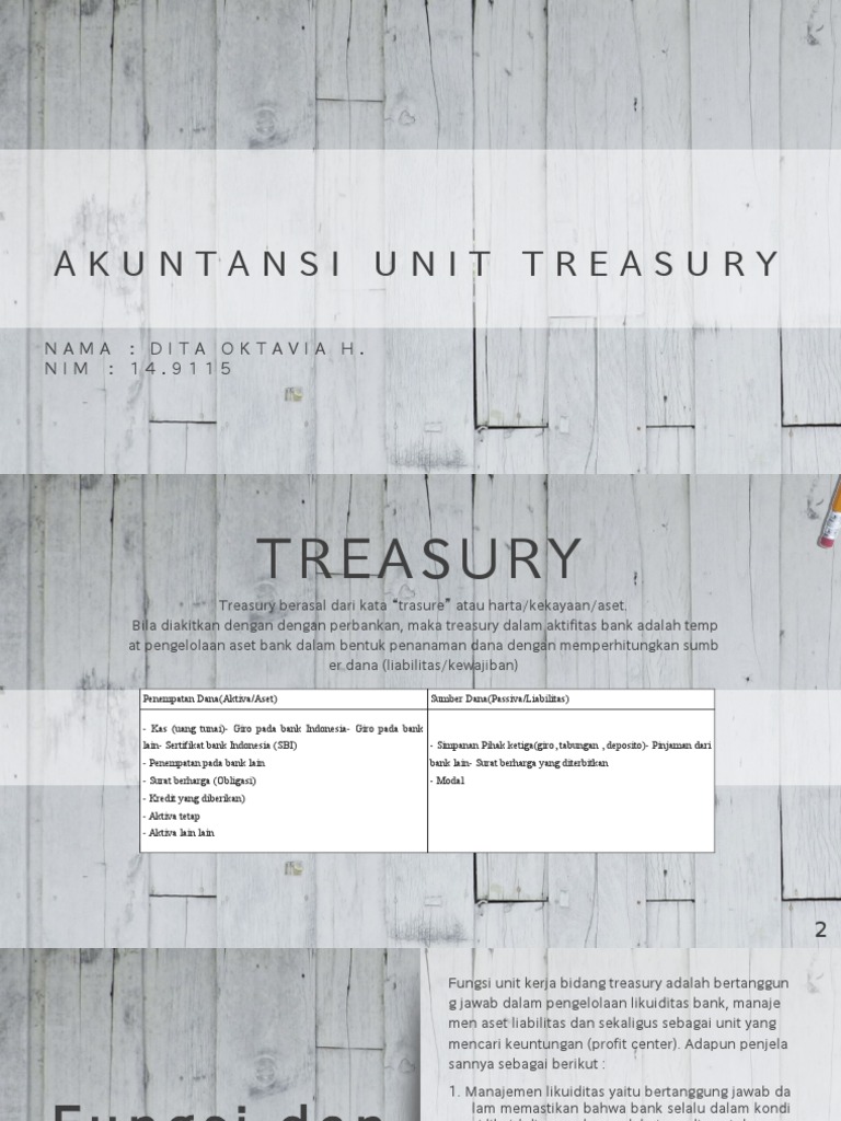 Akuntansi Unit Treasury | PDF | Pengelolaan Keuangan & Uang