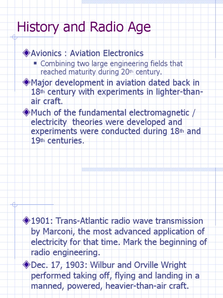 History and Radio Age: Combining Two Large Engineering Fields That ...