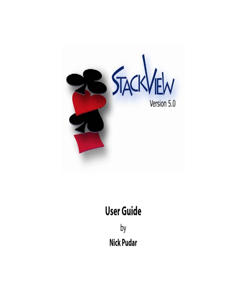 StackView User Guide | PDF | Playing Cards | Computer File