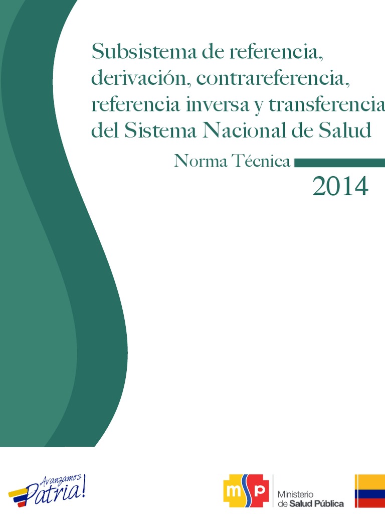 Norma Técnica Subsistema de Referencia y Contrareferencia | PDF | Hospital | Historial médico
