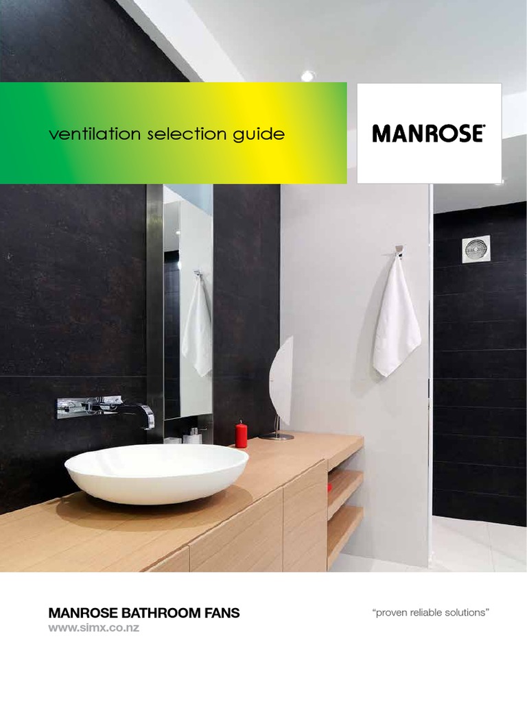 Manrose Classic XP Fan Models Brochure | PDF | Mechanical Fan | Duct (Flow)