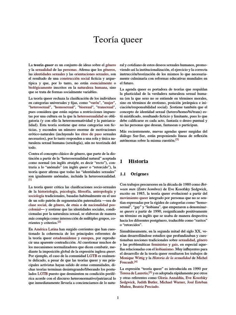 Teoría Queer | PDF | Extraña teoria | Estudios LGBTQIA+