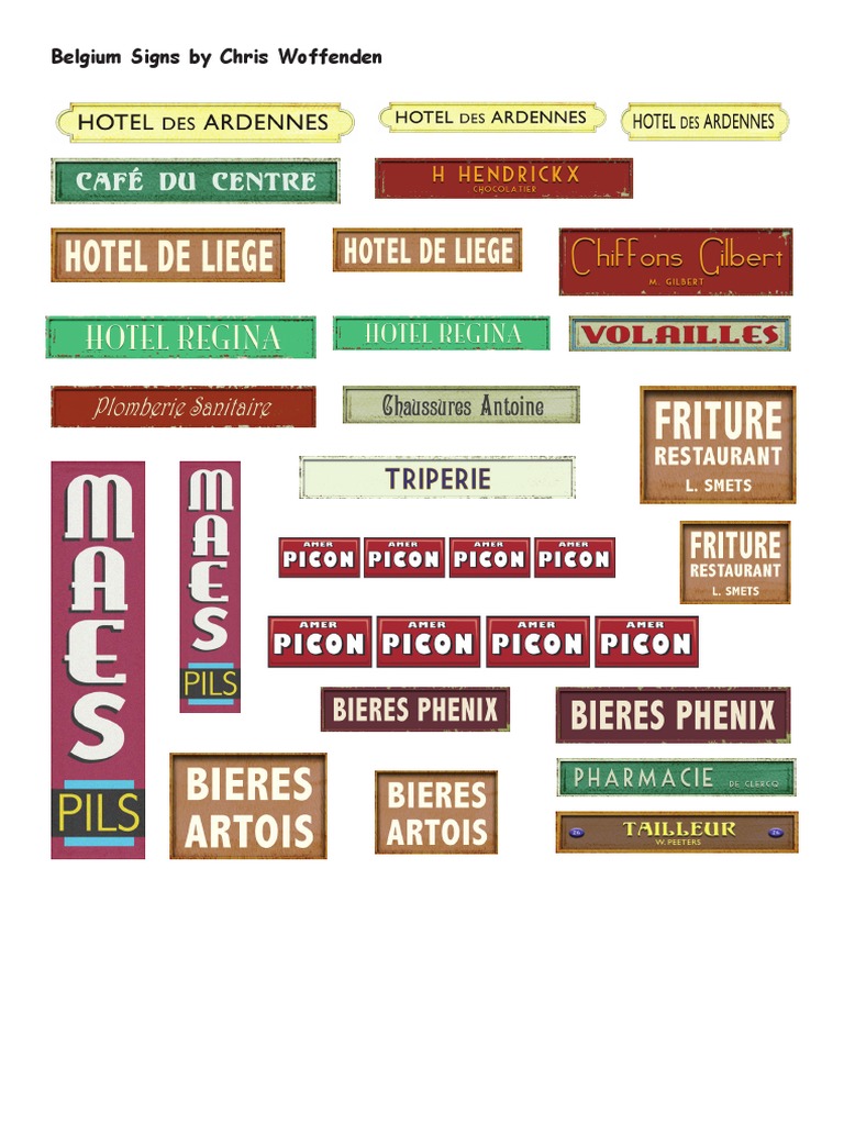 Belgium Signs by Chris Woffenden | PDF