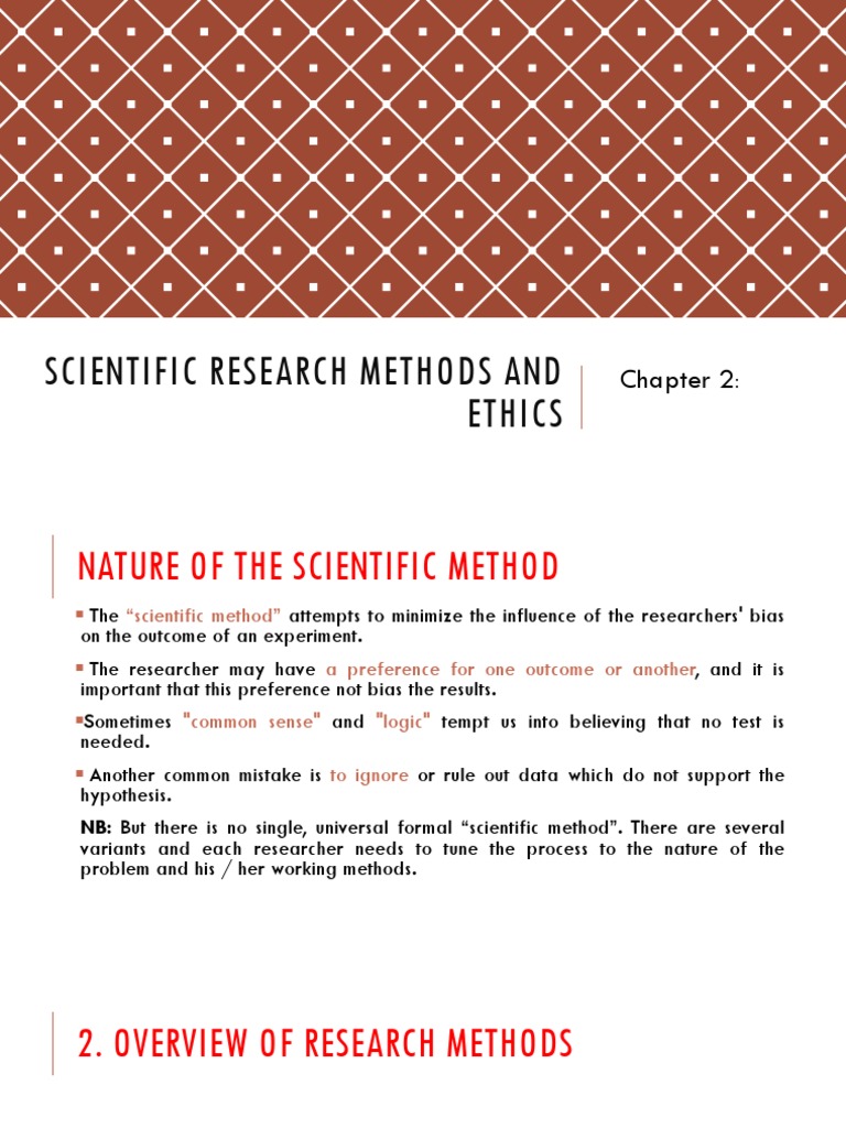 Scientific Research Methods and Ethics | PDF | Experiment | Hypothesis