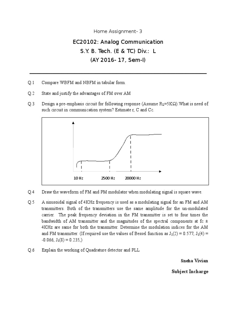 Analog Communication Ha3 | PDF