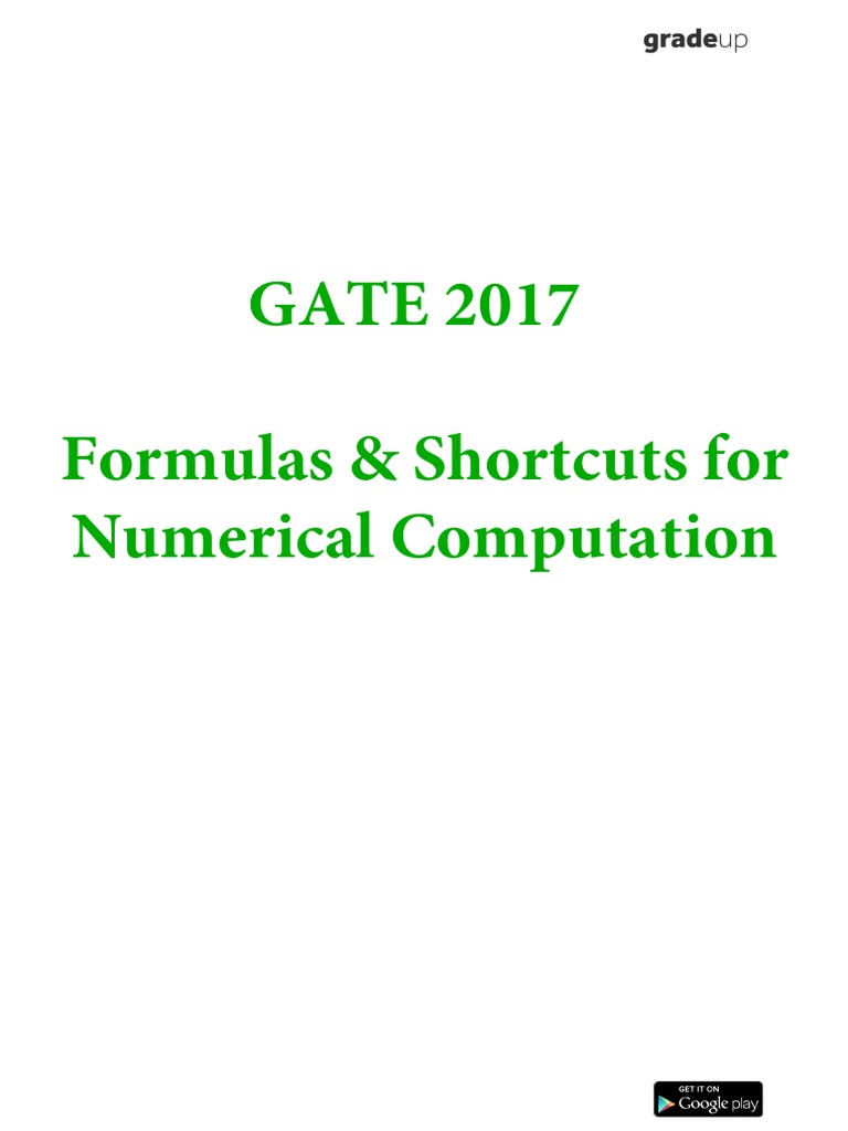 General Aptitude Shortcuts and Forumulas | PDF | Surface Area | Volume