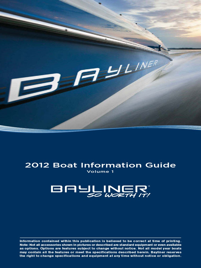 Bayliner Guide 2012 | PDF | Fiberglass | Boats